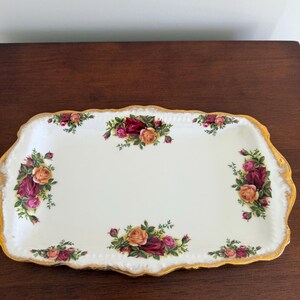Royal Albert Old Country Roses Sandwich Tray - Etsy