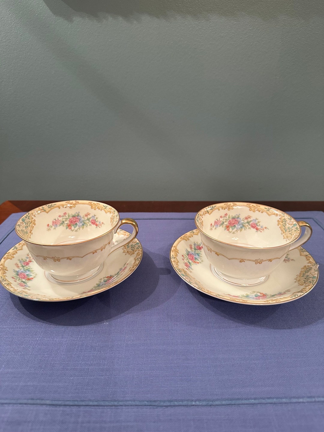Set of 2 Noritake Alvin Tea Cup and Saucer. - Etsy