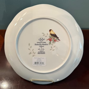 Lenox Butterfly Meadow Flutter Goldfinch Accent Plate - Etsy