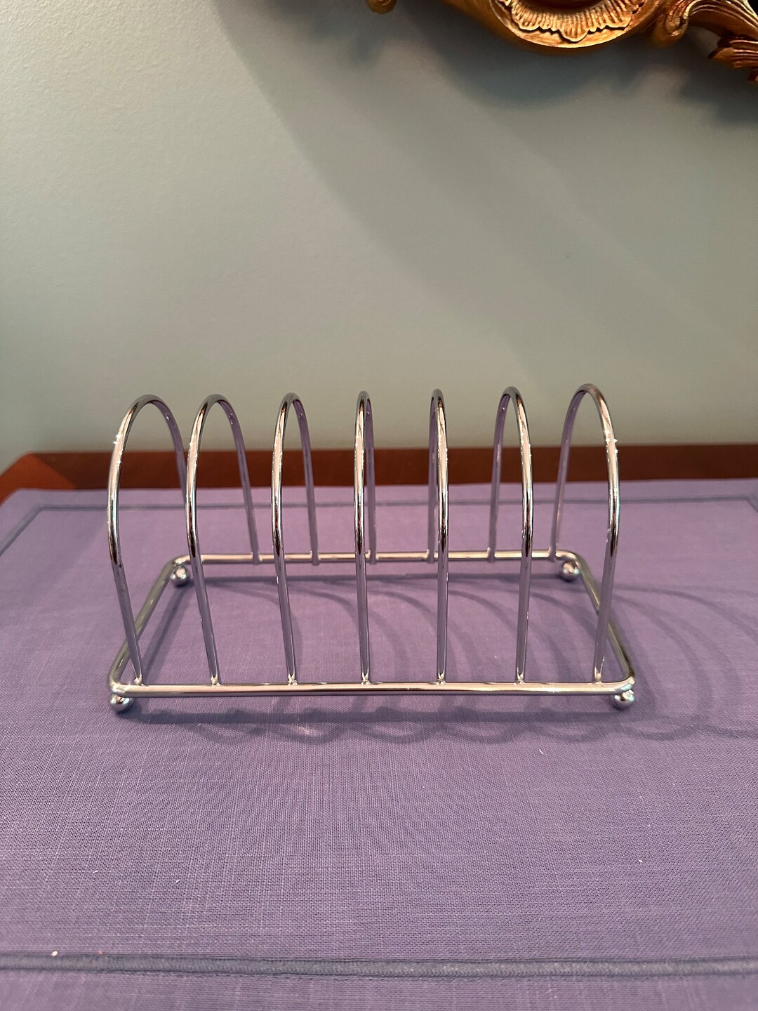 Vintage Crome Silver Toast Holder.6 Slice Toast Rack - Etsy