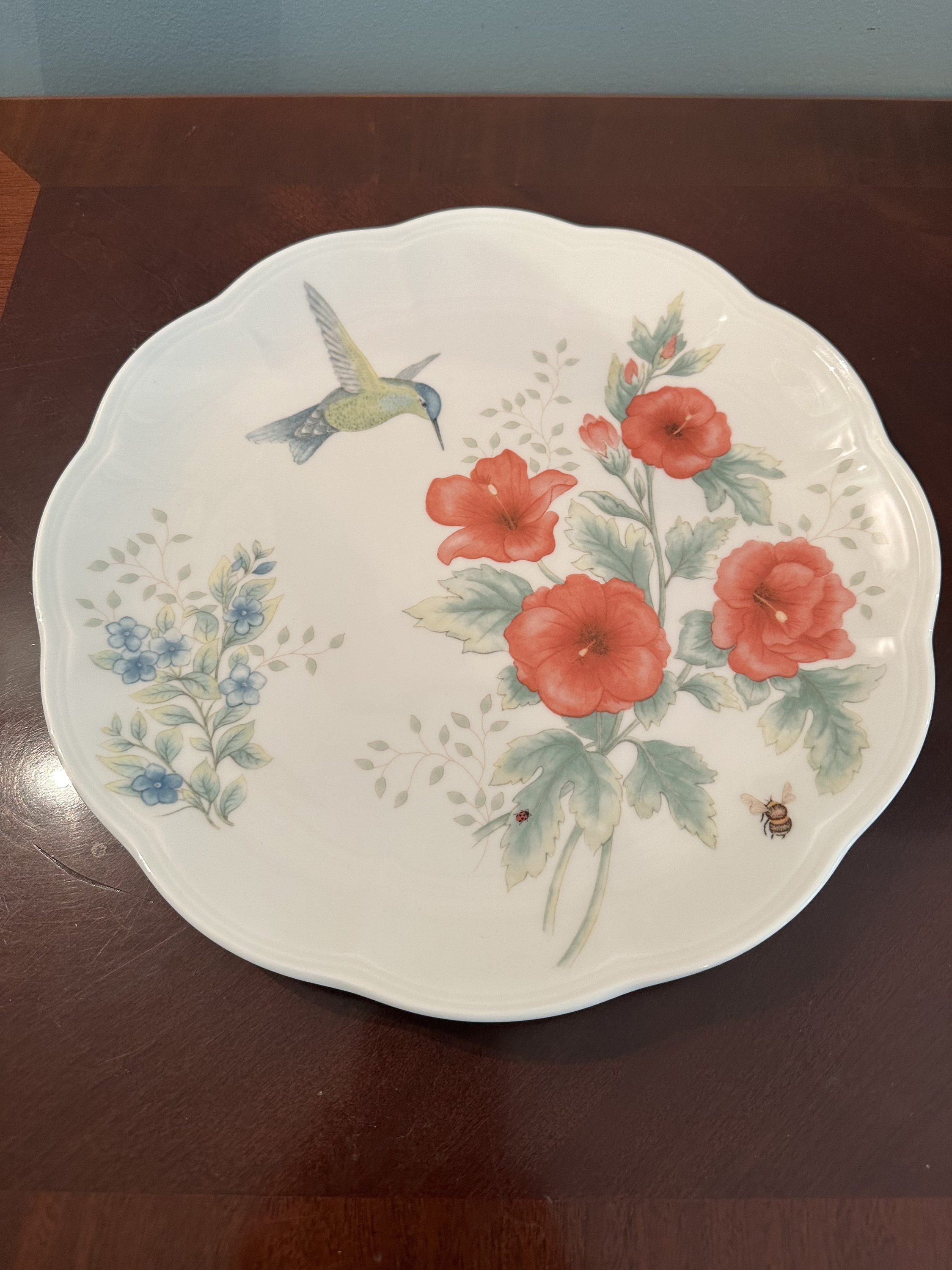 Lenox Butterfly Meadow Flutter hummingbird dinner Plate - Etsy