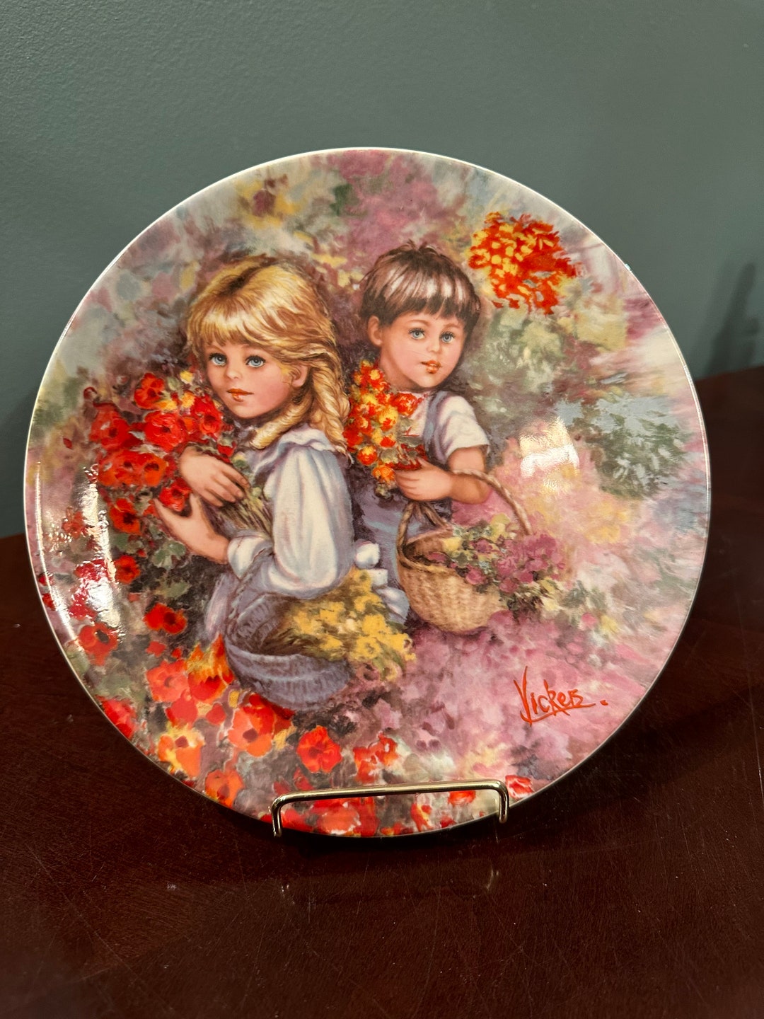 Wedgwood “our Garden” Plate 1983 by Mary Vickers - Etsy