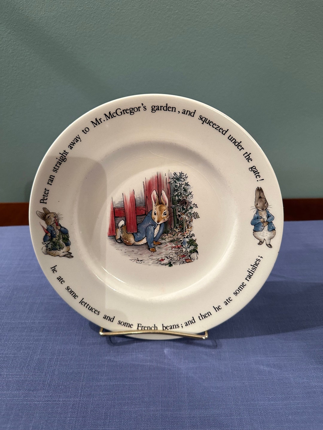 Wedgwood Peter Rabbit Plate. - Etsy