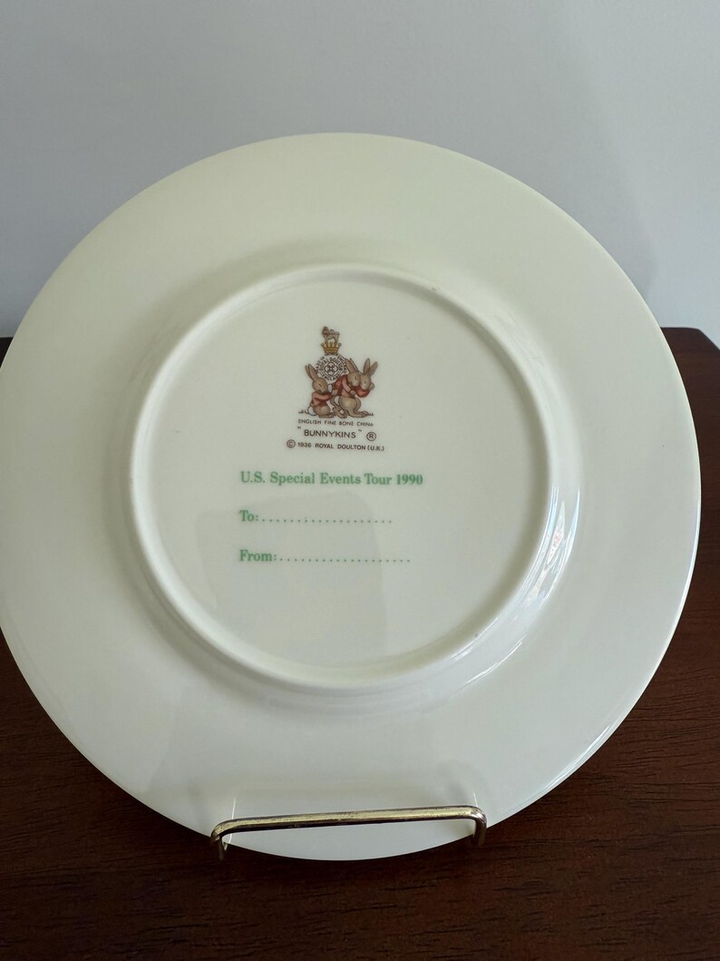 Royal Doulton Bunnykins Plate 1990 U.S. Special Events Tour - Etsy