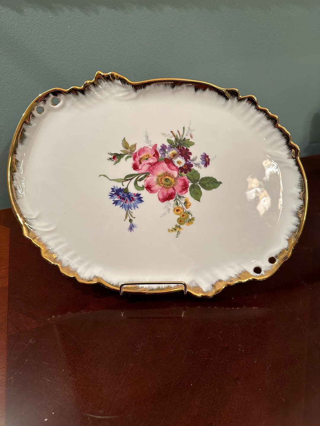 Vintage Porcelain Tray-serving Plate - Etsy