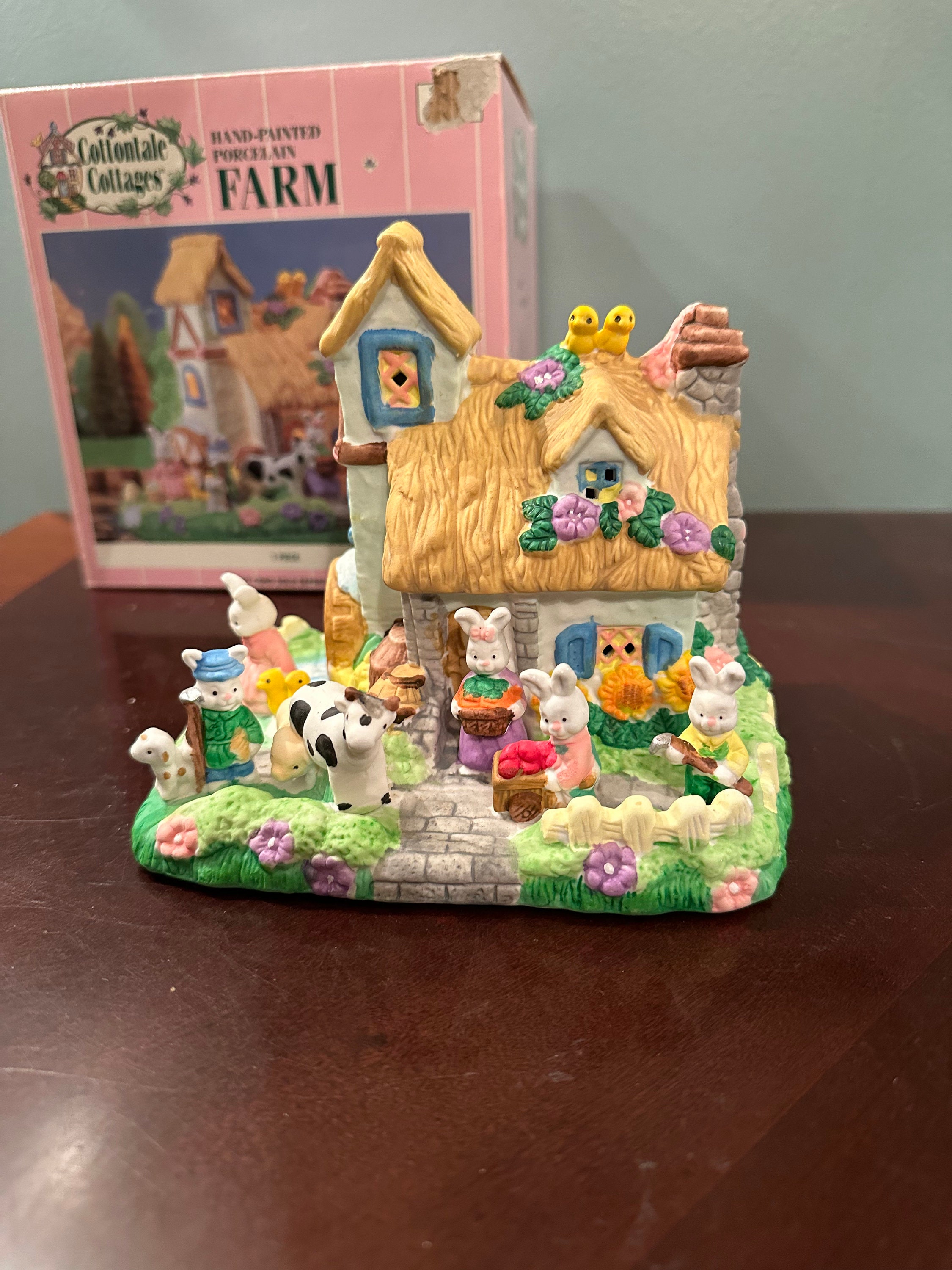Cottontale Cottages Farm Easter Bunny Village - Etsy