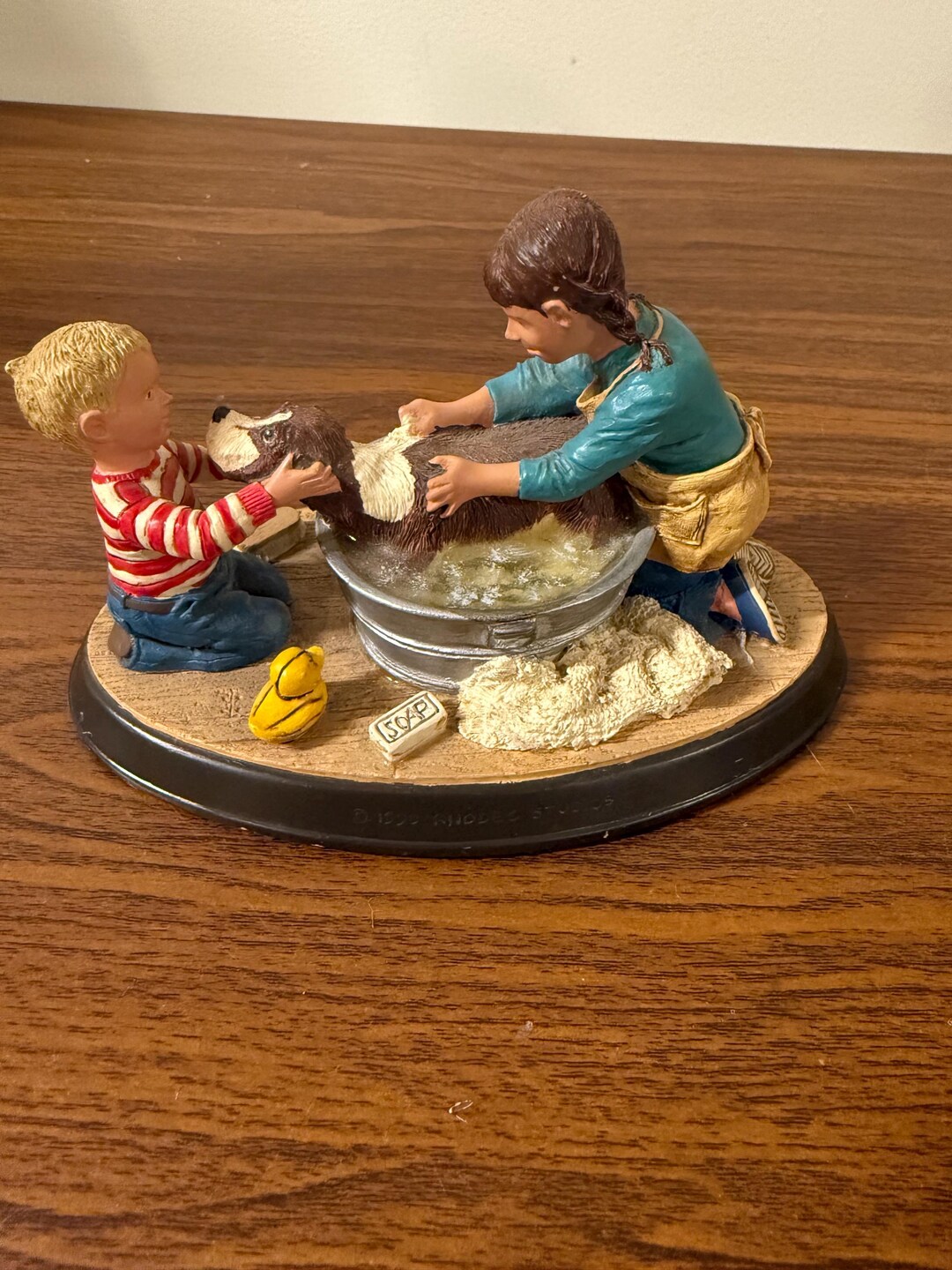 Norman Rockwell Rhodes Studios 1990 “splish Splash” Figurine - Etsy