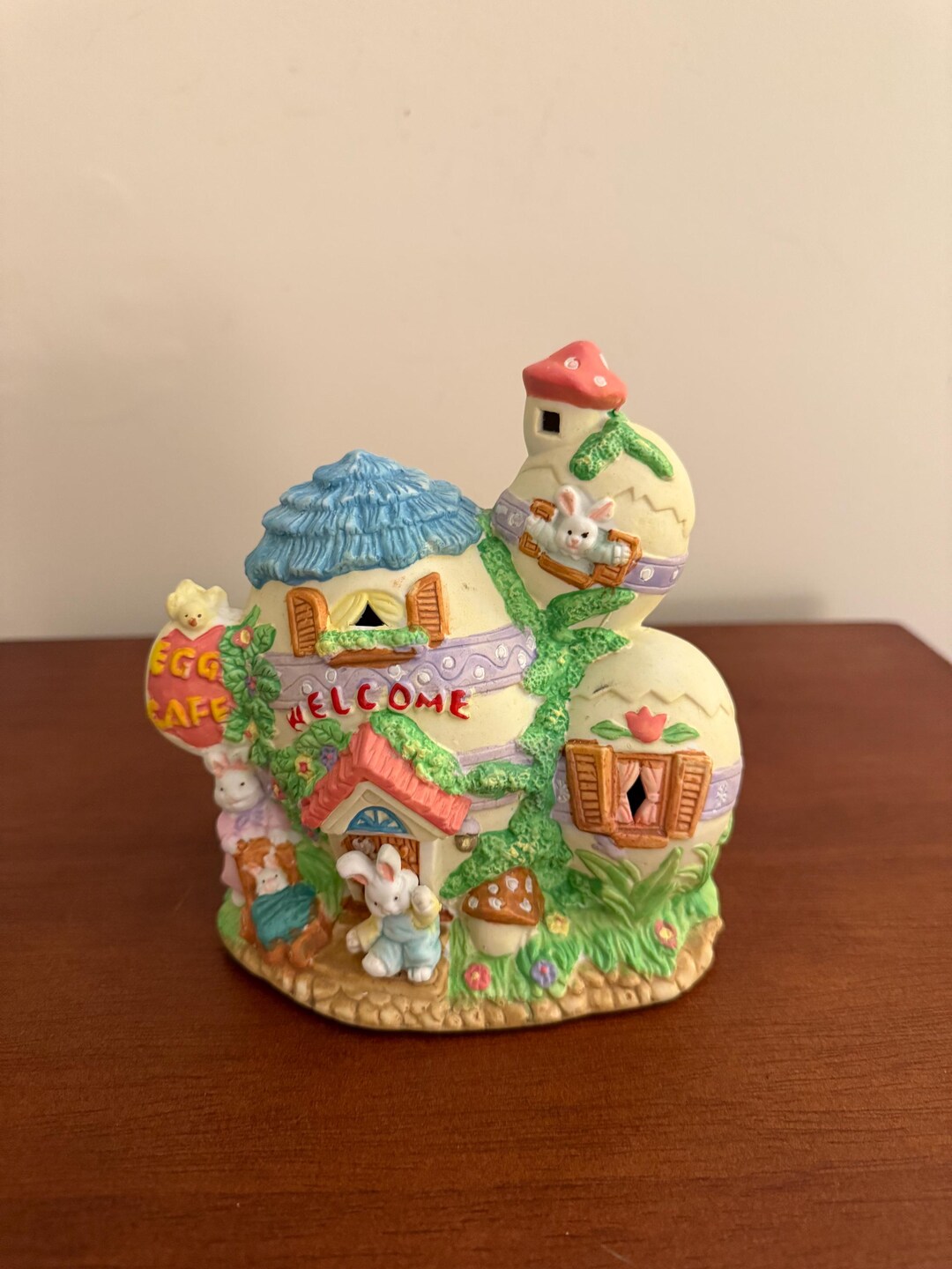 Cottontale Cottages “egg Cafe” Lighted Porcelain Easter Village House ...