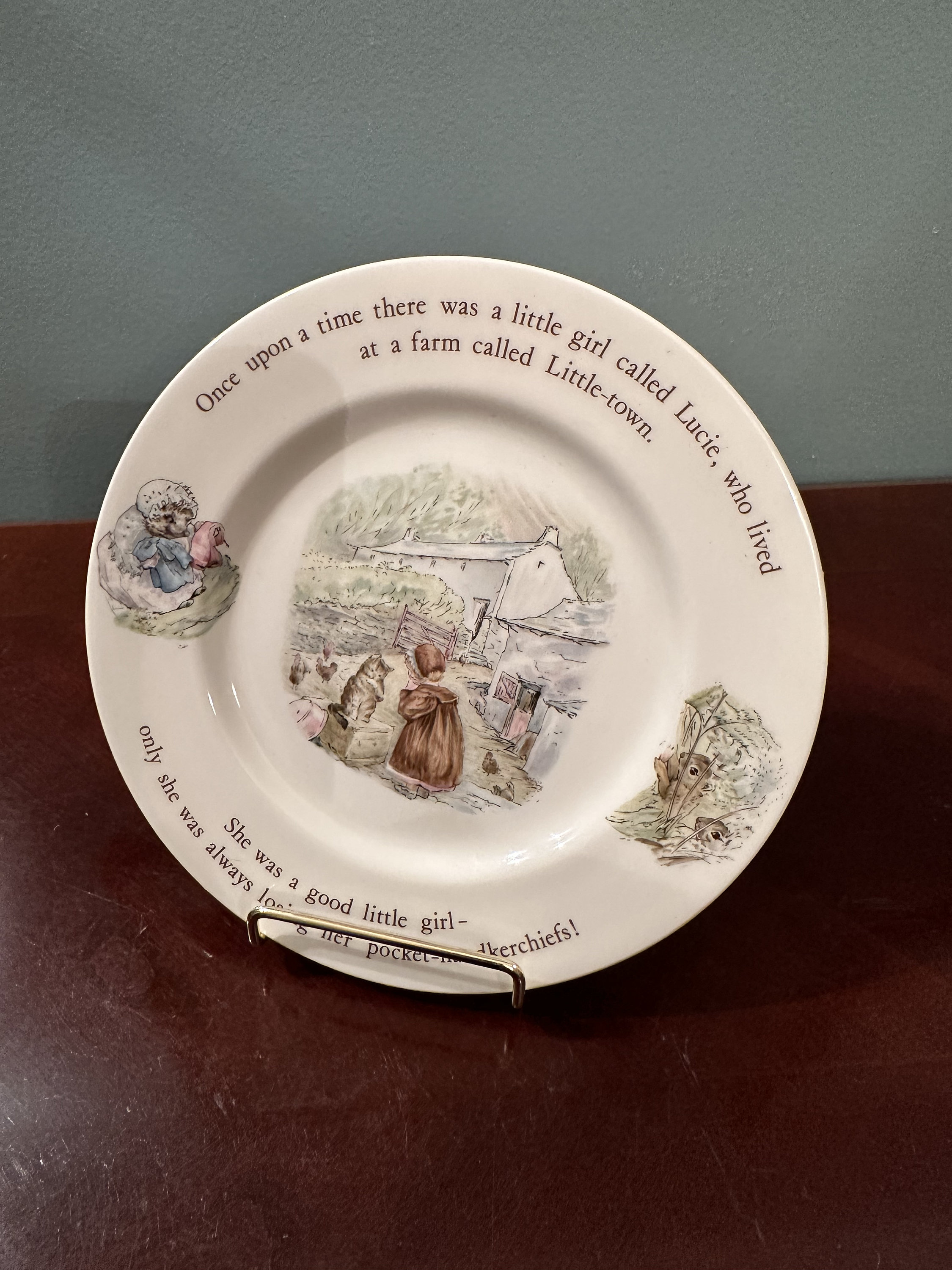 Wedgwood Peter Rabbit Mrs.tiggy winkle Plate - Etsy