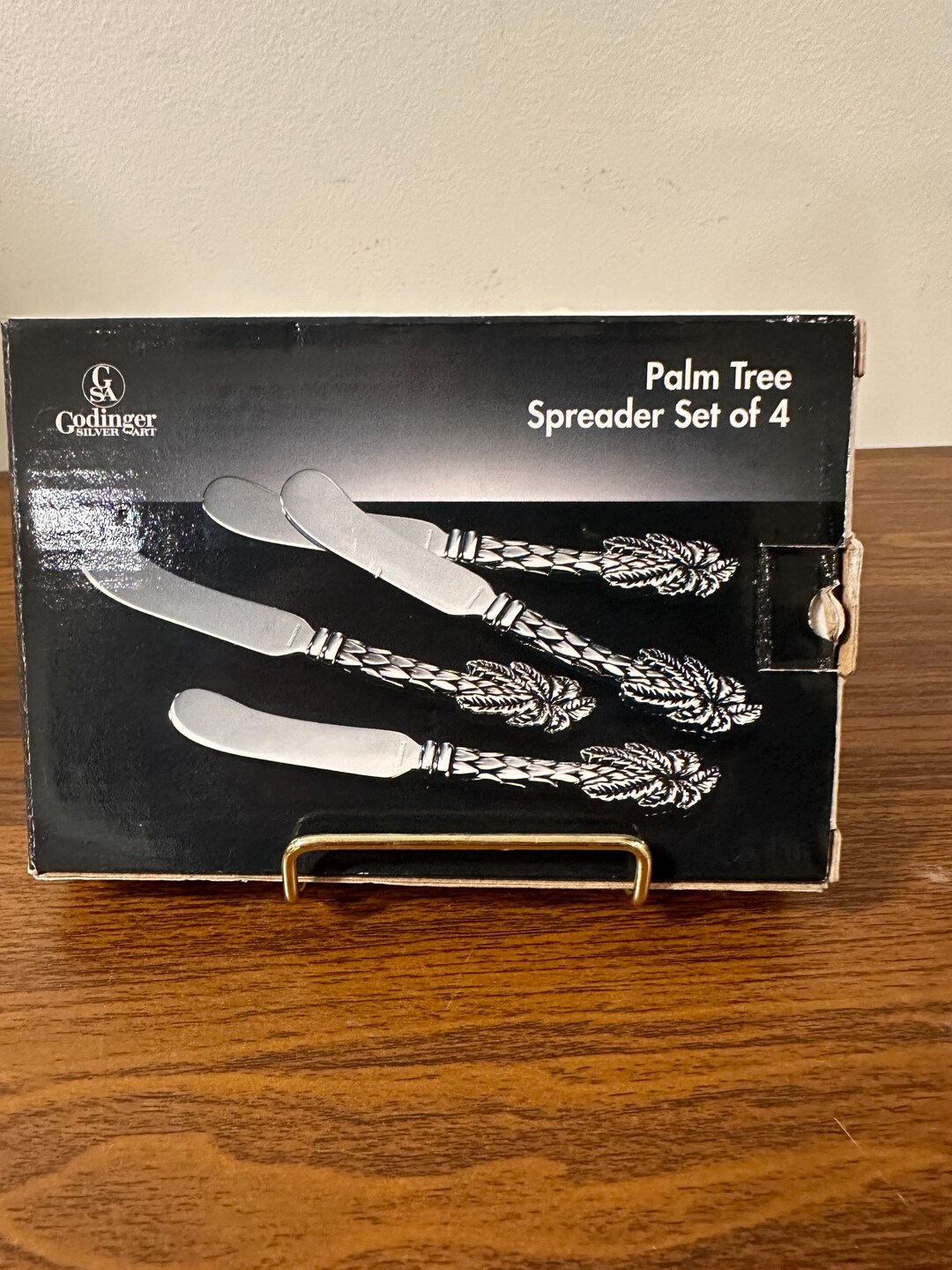 Godinger Silver Plate Palm Tree Spreader Set of 4 - Etsy