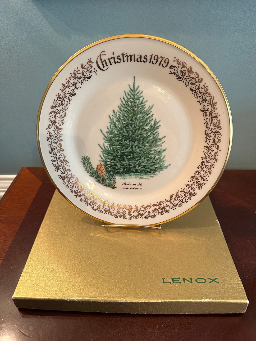 Lenox Christmas Tree Series 1979 Balsam Fir Collector's Plate - Etsy