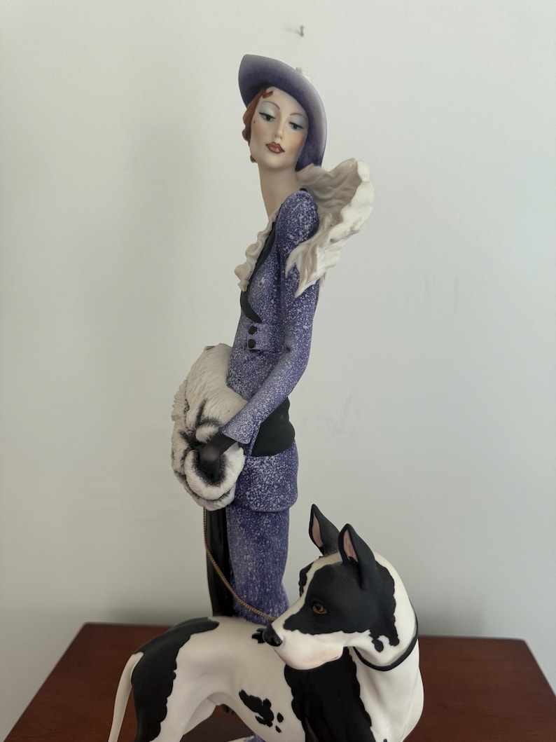 Giuseppe Armani Lady With Dane Figurine, Limited Edition - Etsy