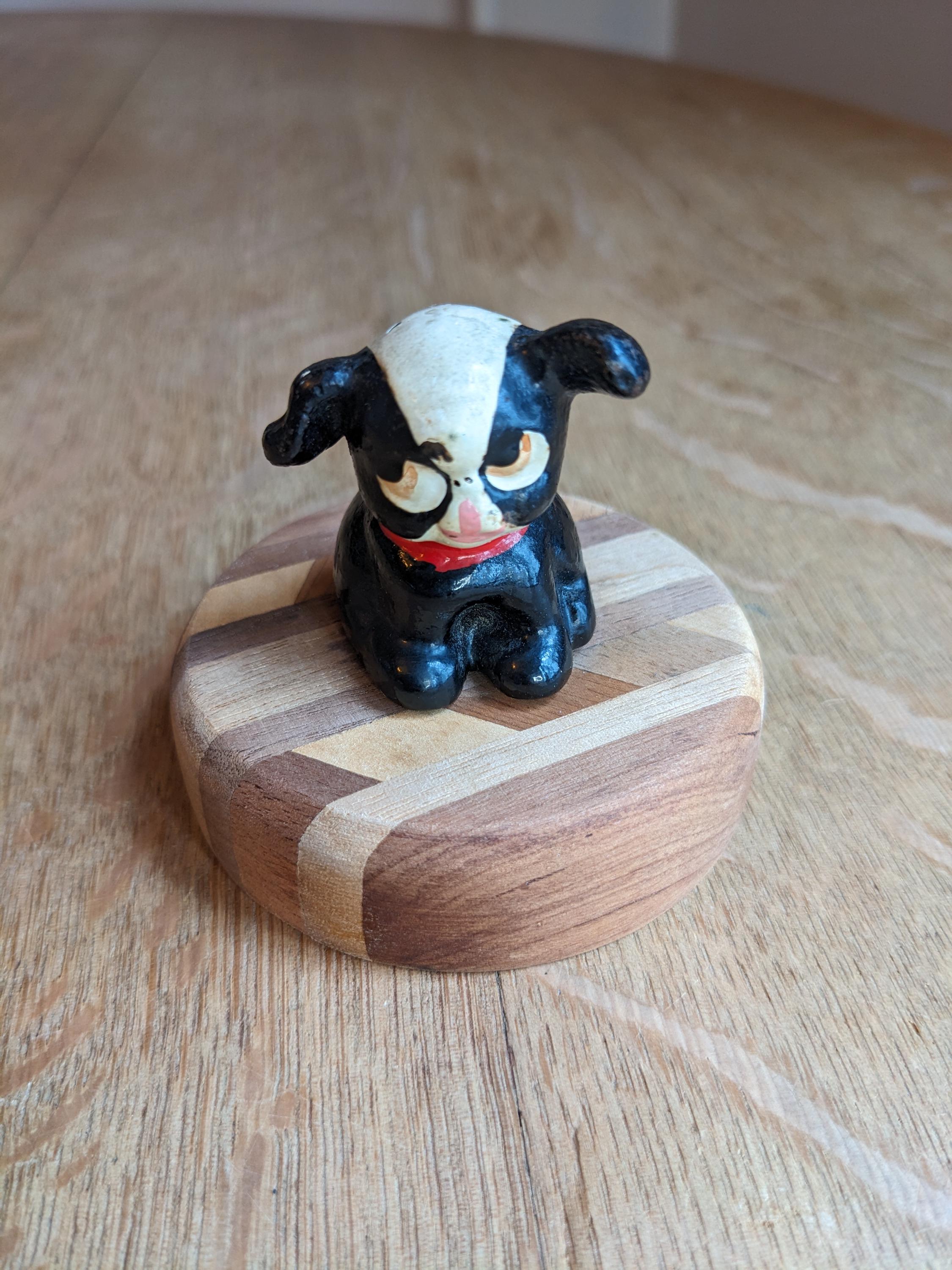 Antique Hubley Boston Terrier Dog Cast Iron Toy Paperweight Statue ...