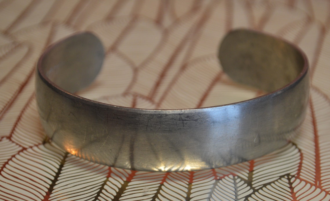 Vintage Preisner Pewter Cuff Bracelet - Etsy