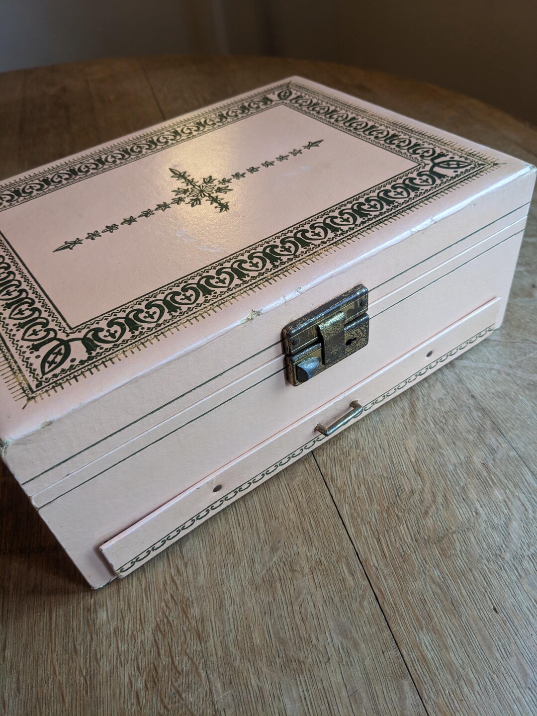 Vintage Dancing Ballerina Musical Jewelry Box Pink With Blue Lining and ...