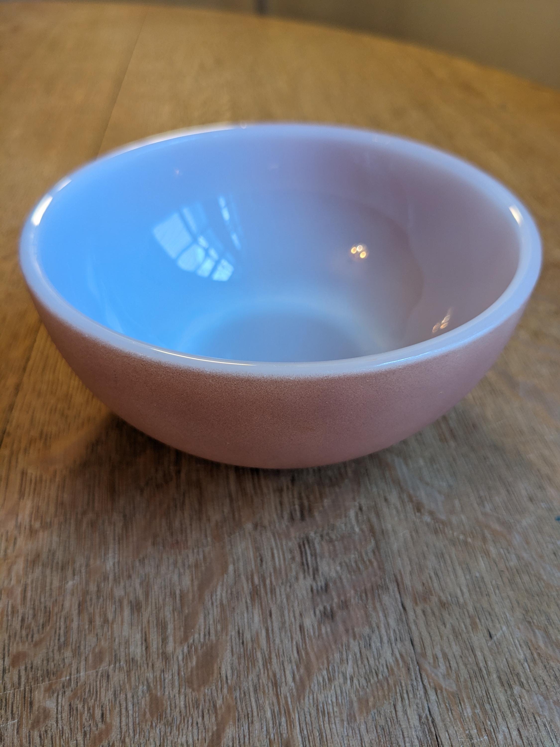 Vintage Fire-king OVEN WARE 27 Dusty Pink Milk Glass Bowl - Etsy