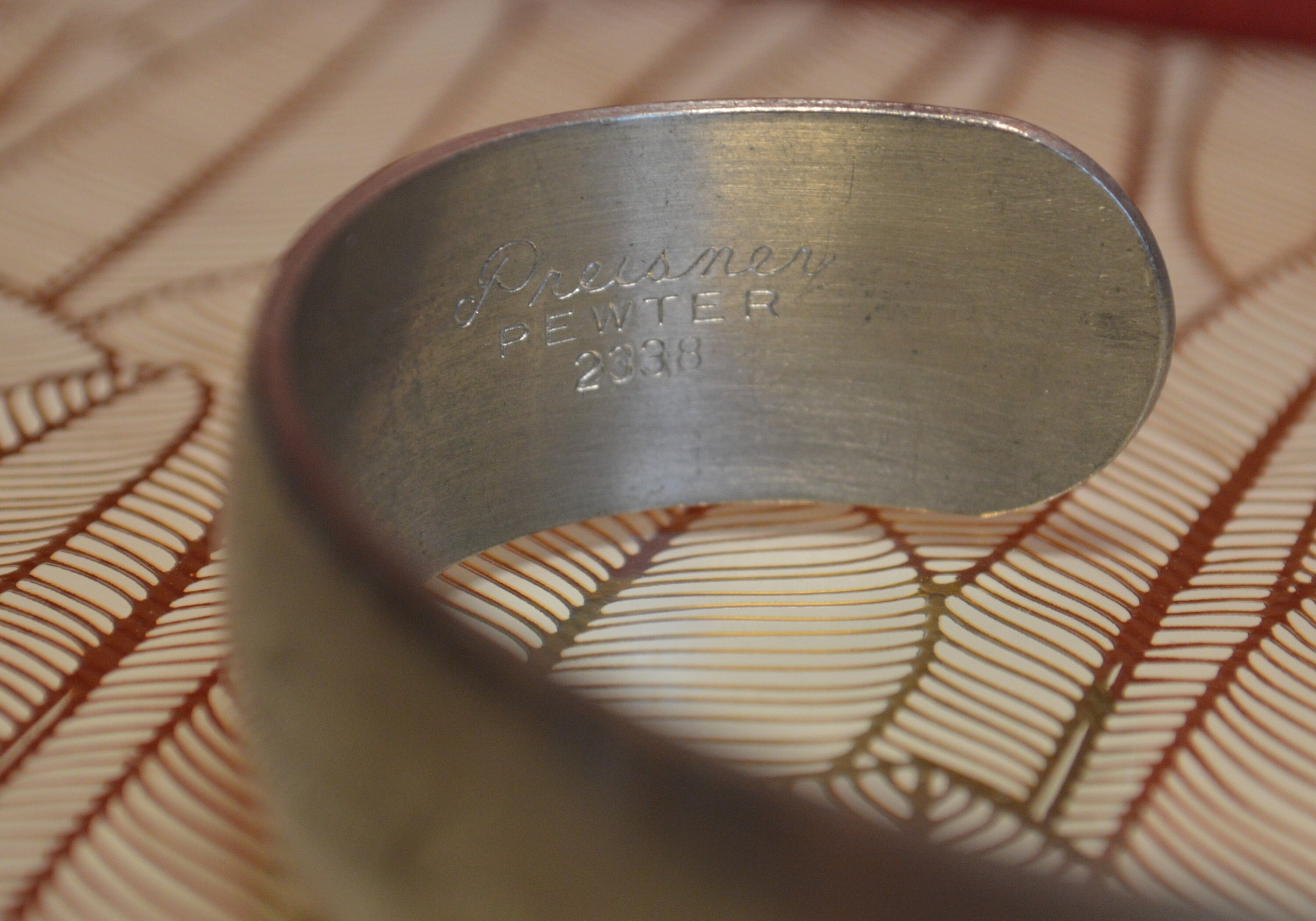 Vintage Preisner Pewter Cuff Bracelet - Etsy