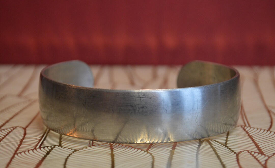 Vintage Preisner Pewter Cuff Bracelet - Etsy