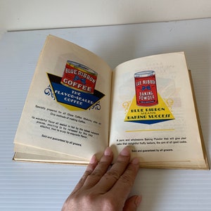 Shabby Old Cookbook blue Ribbon Cook Book, Cooking Gift, Collectible ...