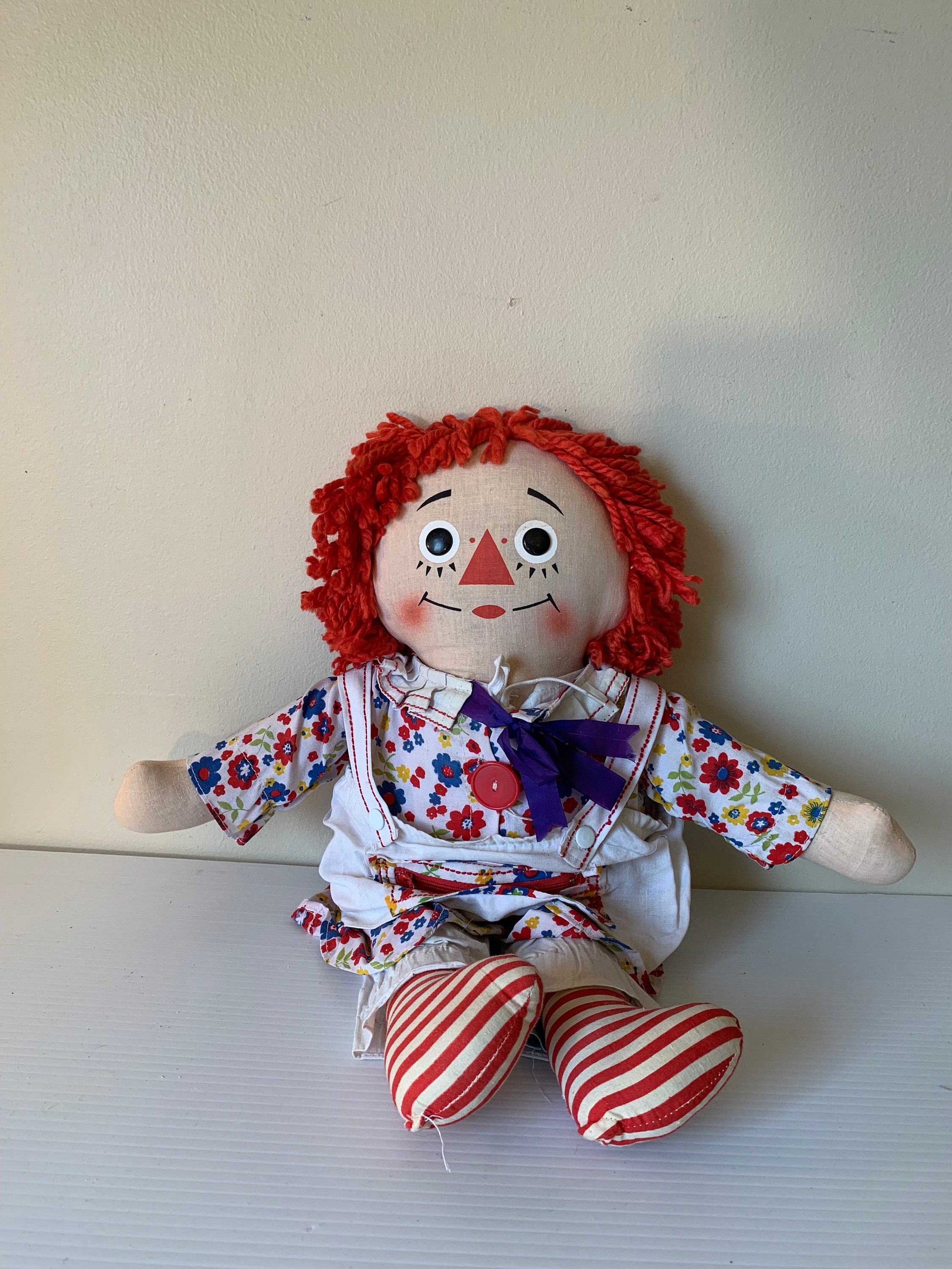 Vintage Knickerbocker 19 Raggedy Ann Doll: Complete With Original ...