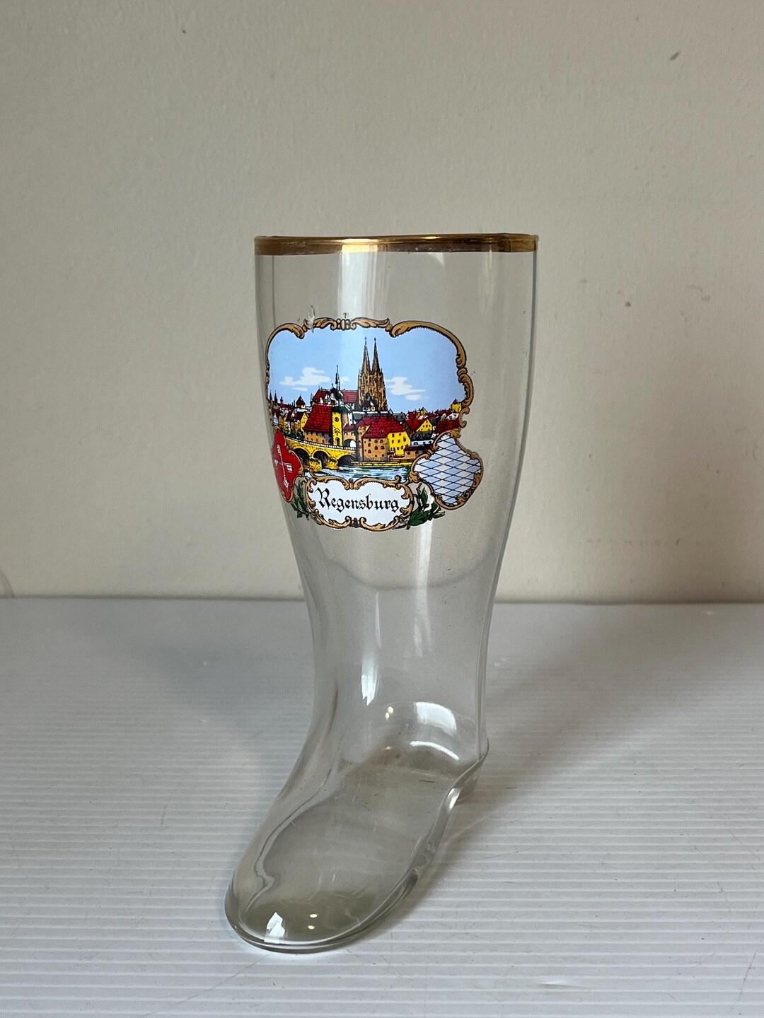 Boot-shaped Beer Glass, Regensburg Decor, Bavarian Das Boot ...
