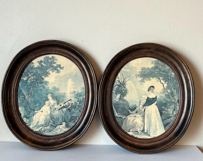 Coppercraft Guild Lithographs Oval Resin Frames, Set of 2, Dart Ind ...