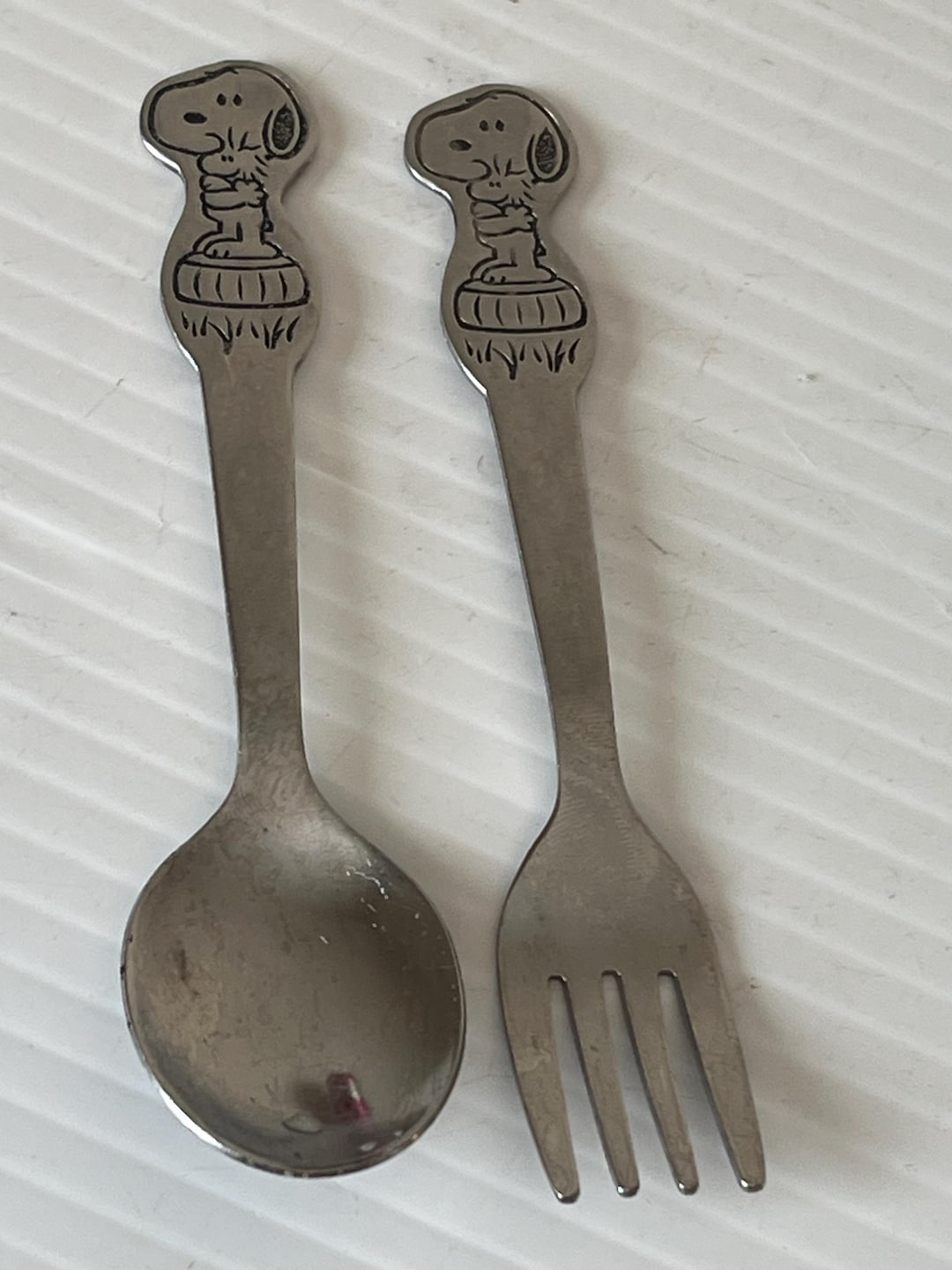 Vintage Snoopy Children's Flatware, Snoopy Utensils, Chef Snoopy Spoon ...