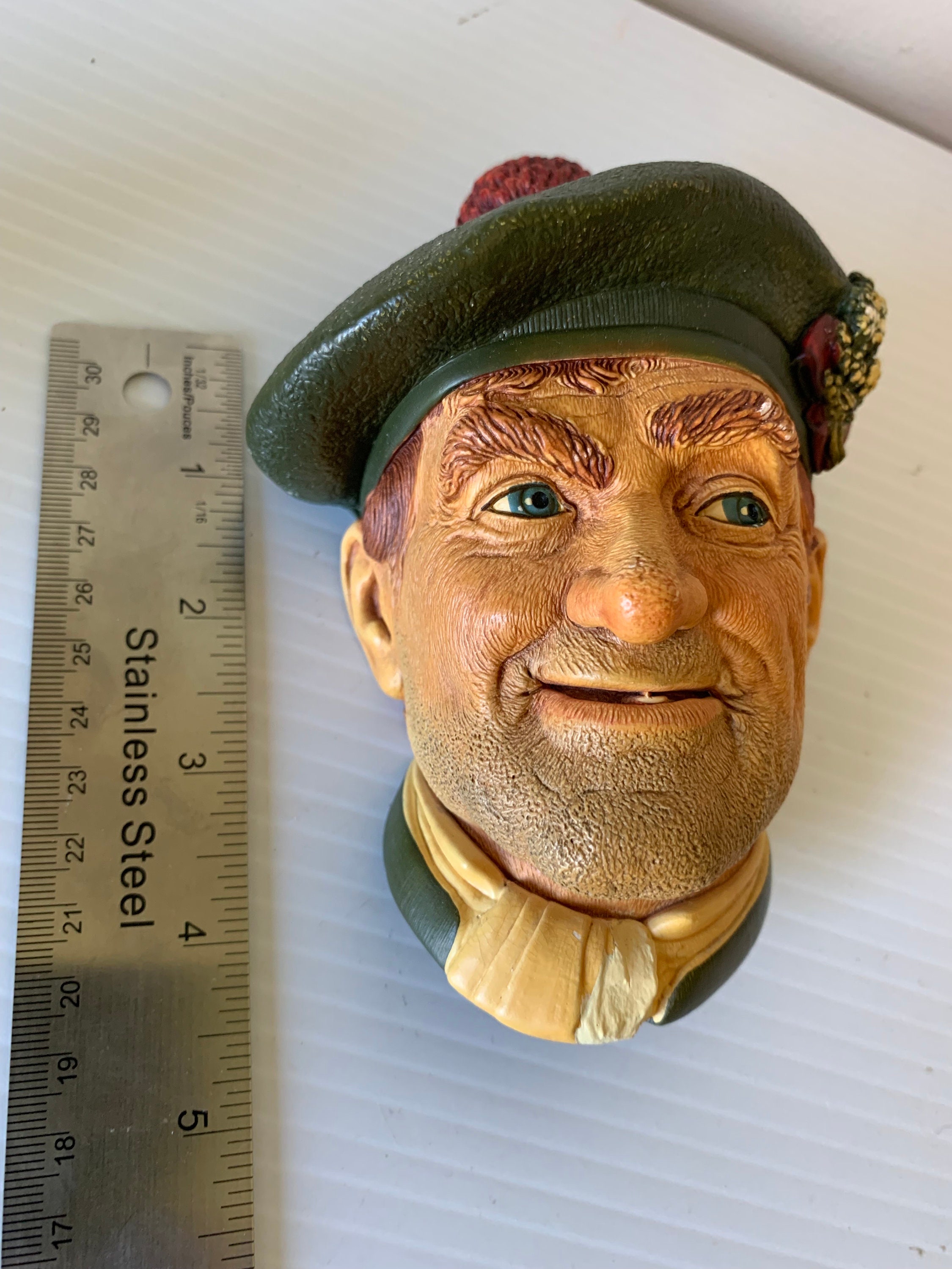 Iconic Mid Century Bosson's Wall Sculpture: Jock 1969 Chalkware Wall ...