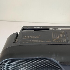 Vintage Sanyo AM/FM Stereo Radio, Cassette Player, Retro Audio Device ...