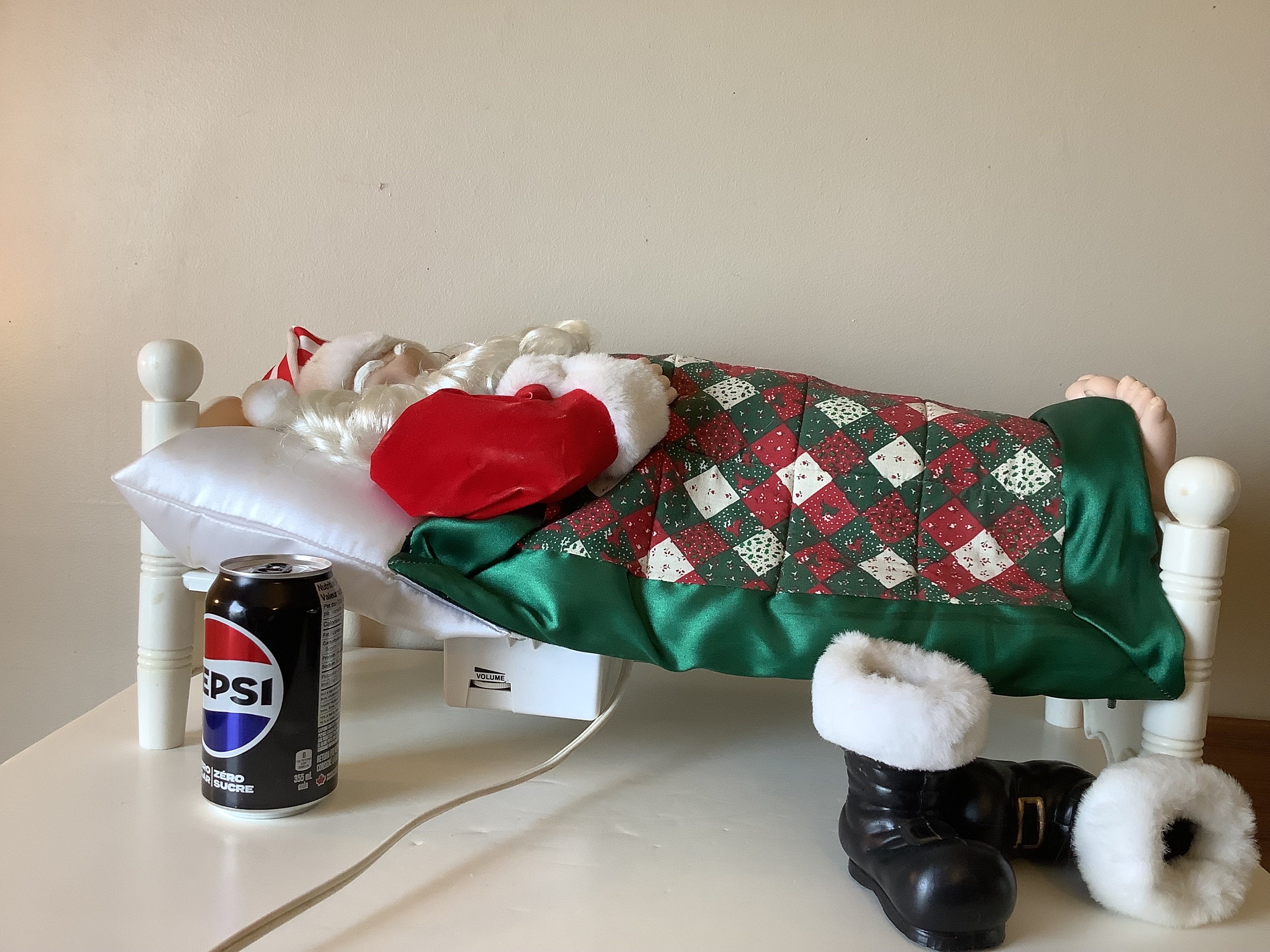 1992 Vintage Telco Motion-ettes Sleeping Santa: an Animated Whistling ...