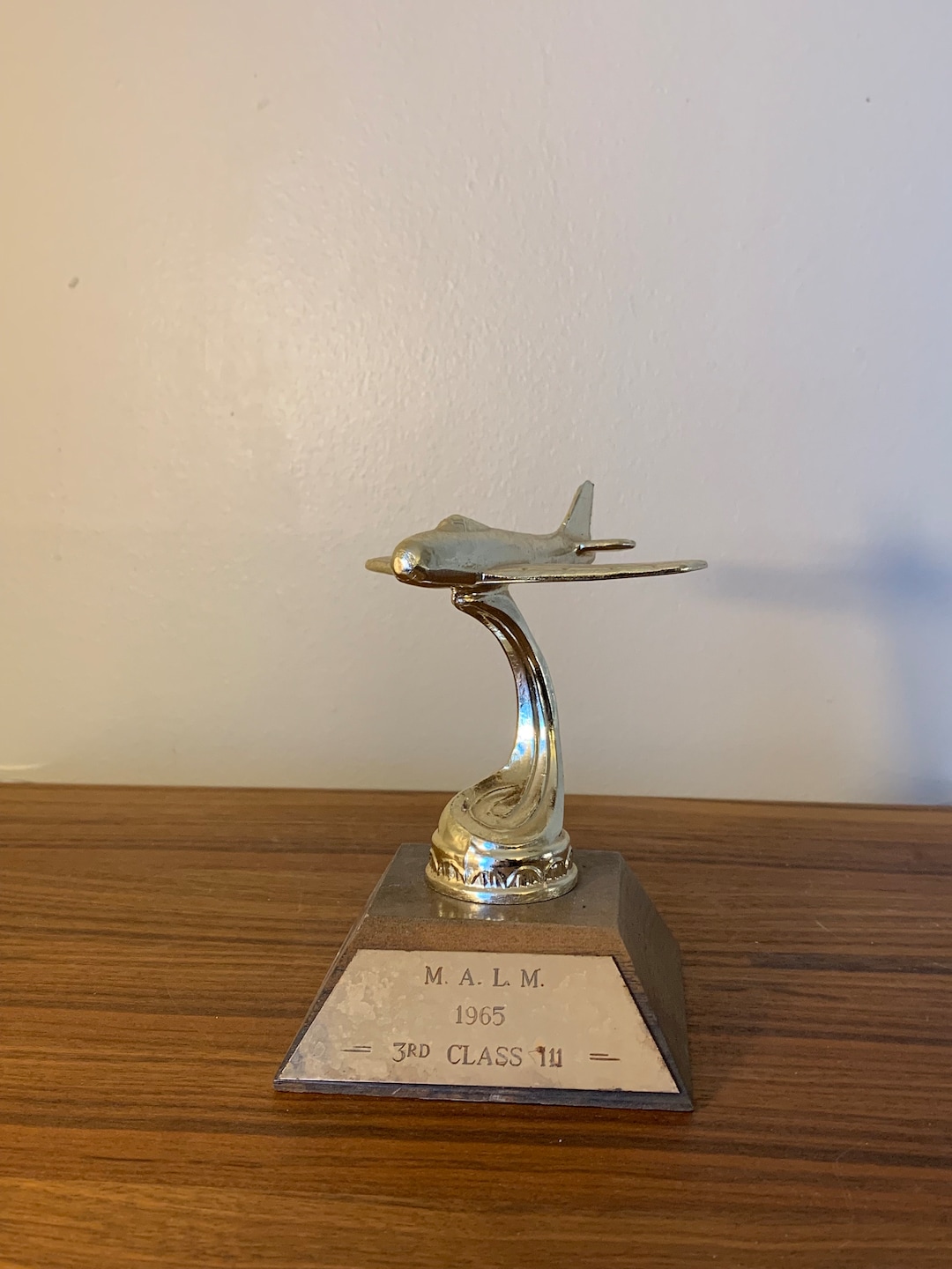 Vintage Airplane Trophy Hand-painted, Aviation Memorabilia, Pilot Gift ...