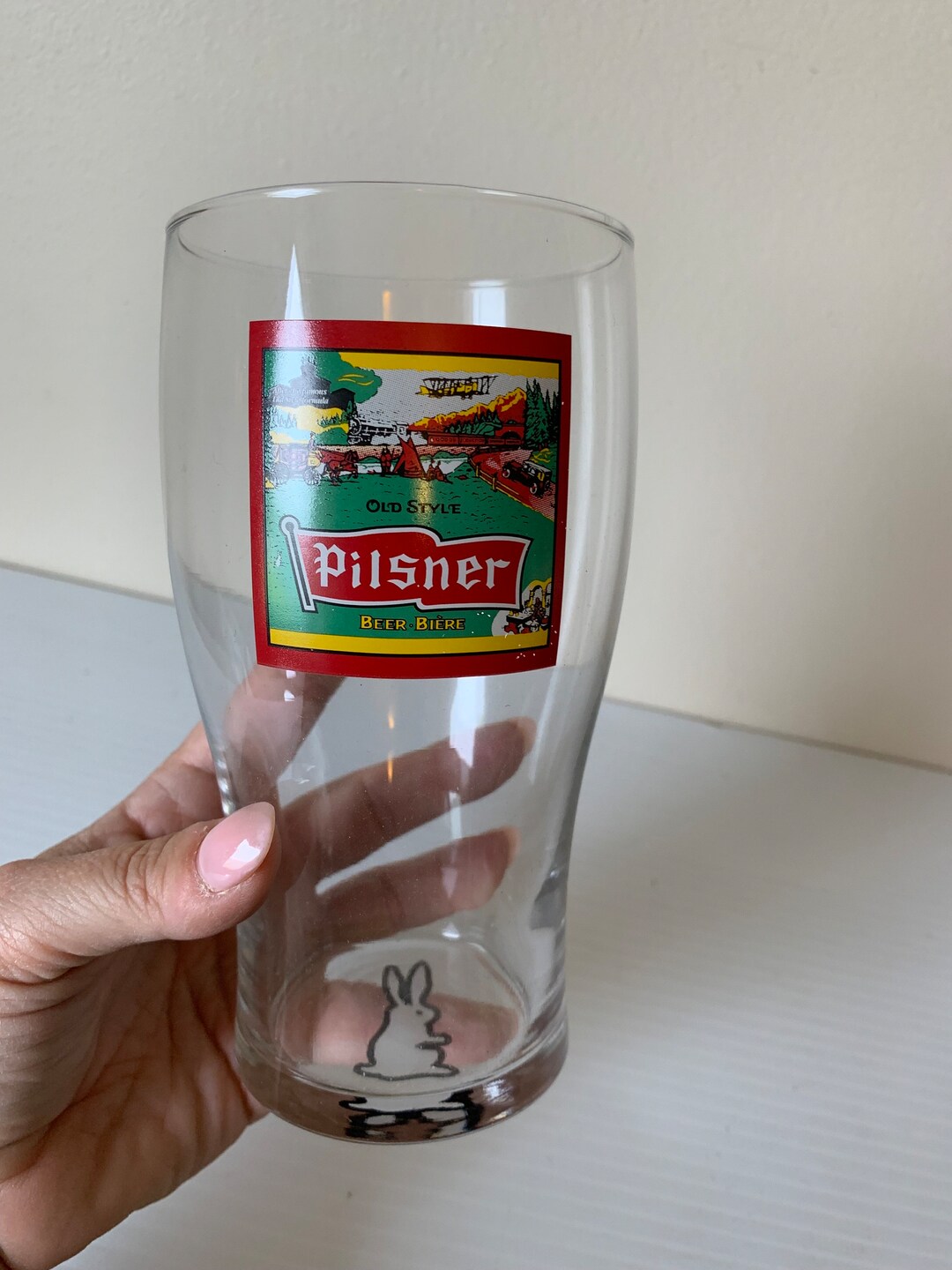 Rare Collectible: Old Style Pilsner Bunny Glass A Canadian Brew, Owned ...