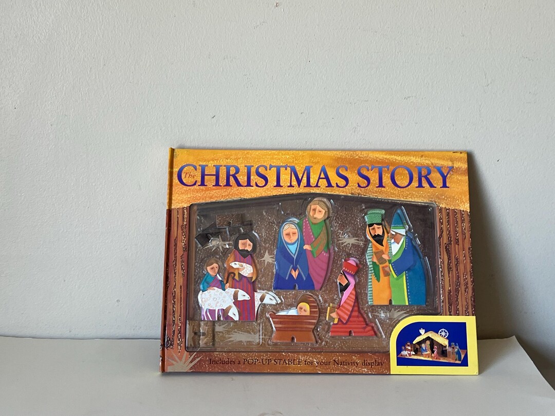 The Christmas Story Pop-up Book, Nativity Display Book, Pop-up Stable ...
