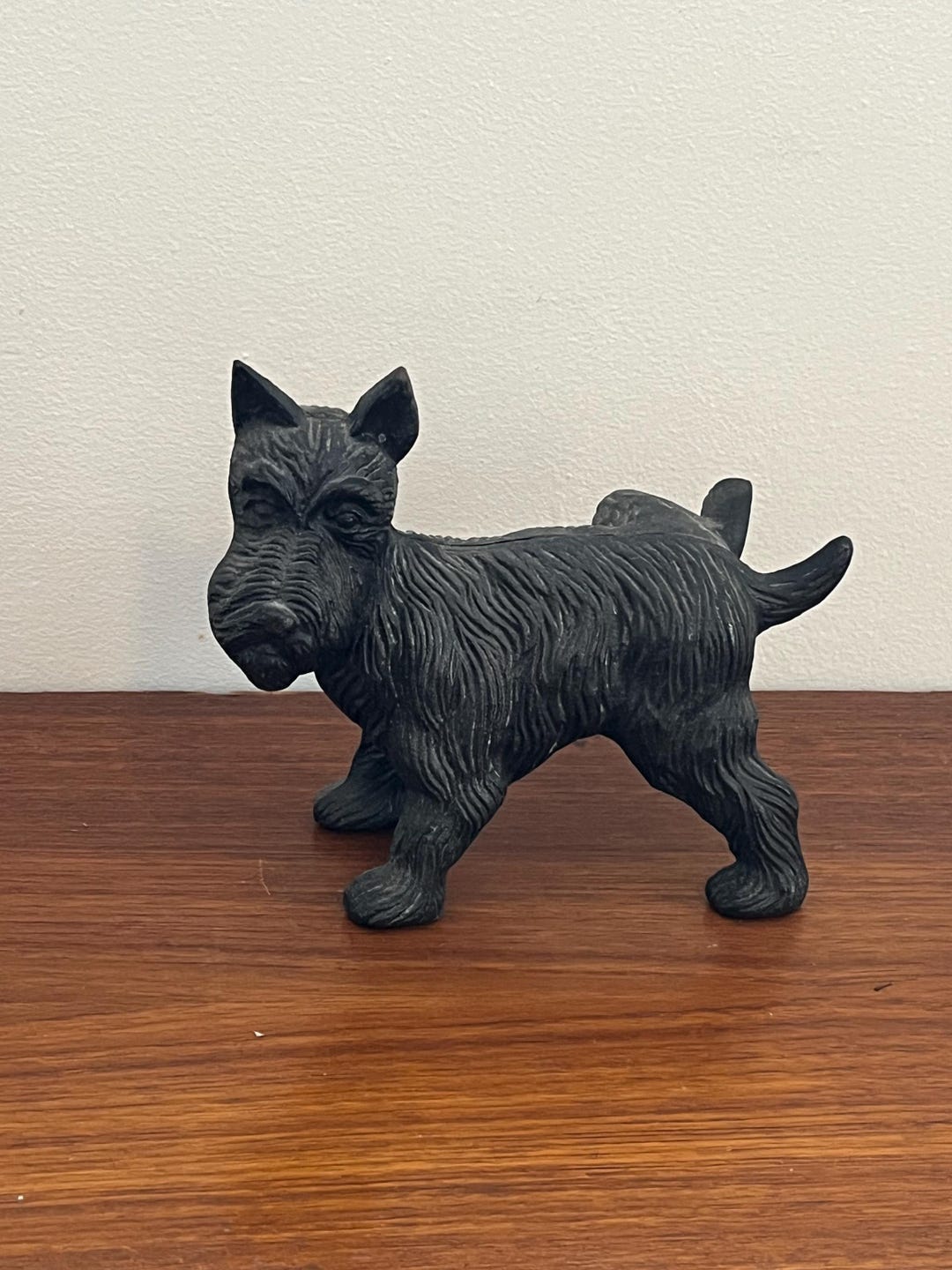 Cute Vintage Cast Iron Band Wagon Scotty Dog, Dog Doorstop, Collectible ...