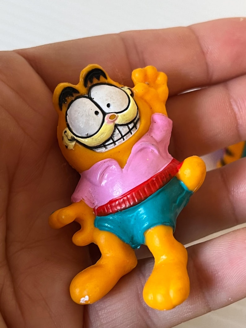 Vintage 80s Garfield Figurine Lot, Mcdonald's Happy Meal Toys - Etsy