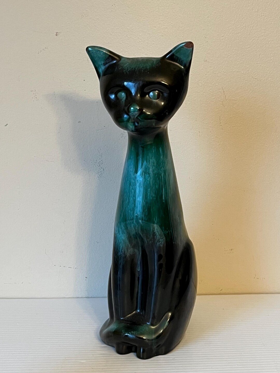 AS IS Vintage 14 Blue Mountain Pottery Cat, Mid-century Modern Decor ...