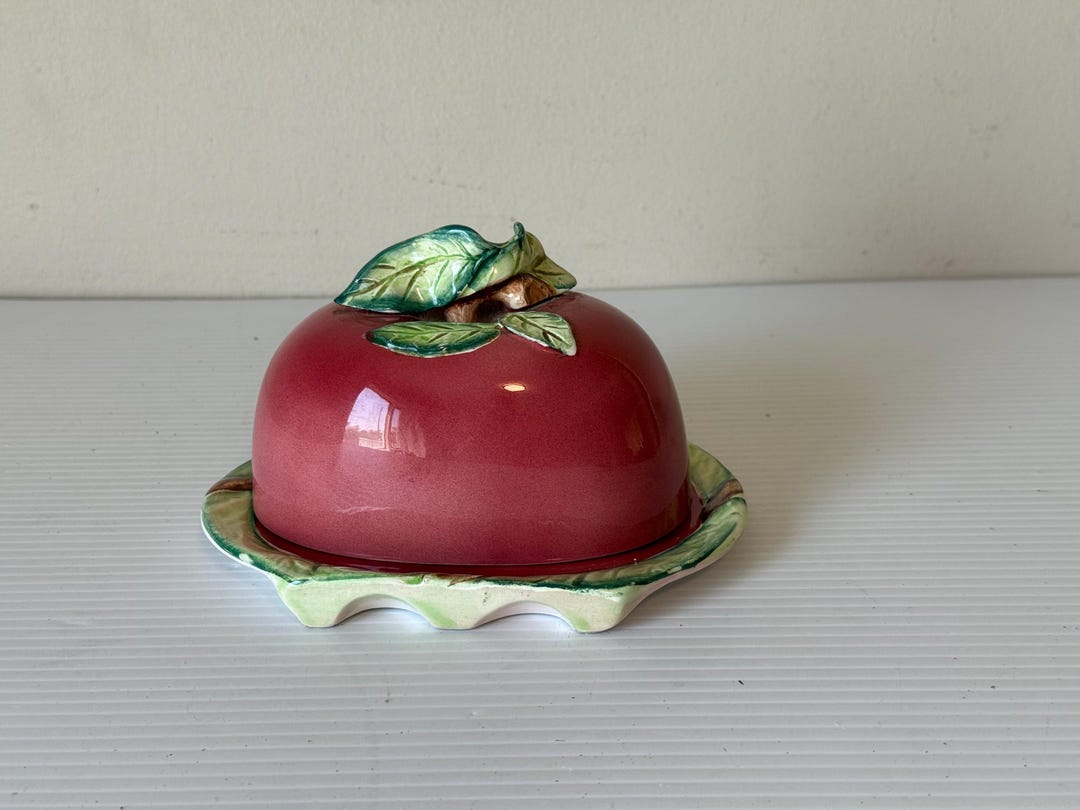 Vintage 1950s Apple Butter Dish, Porcelain Retro Kitchenware - Etsy