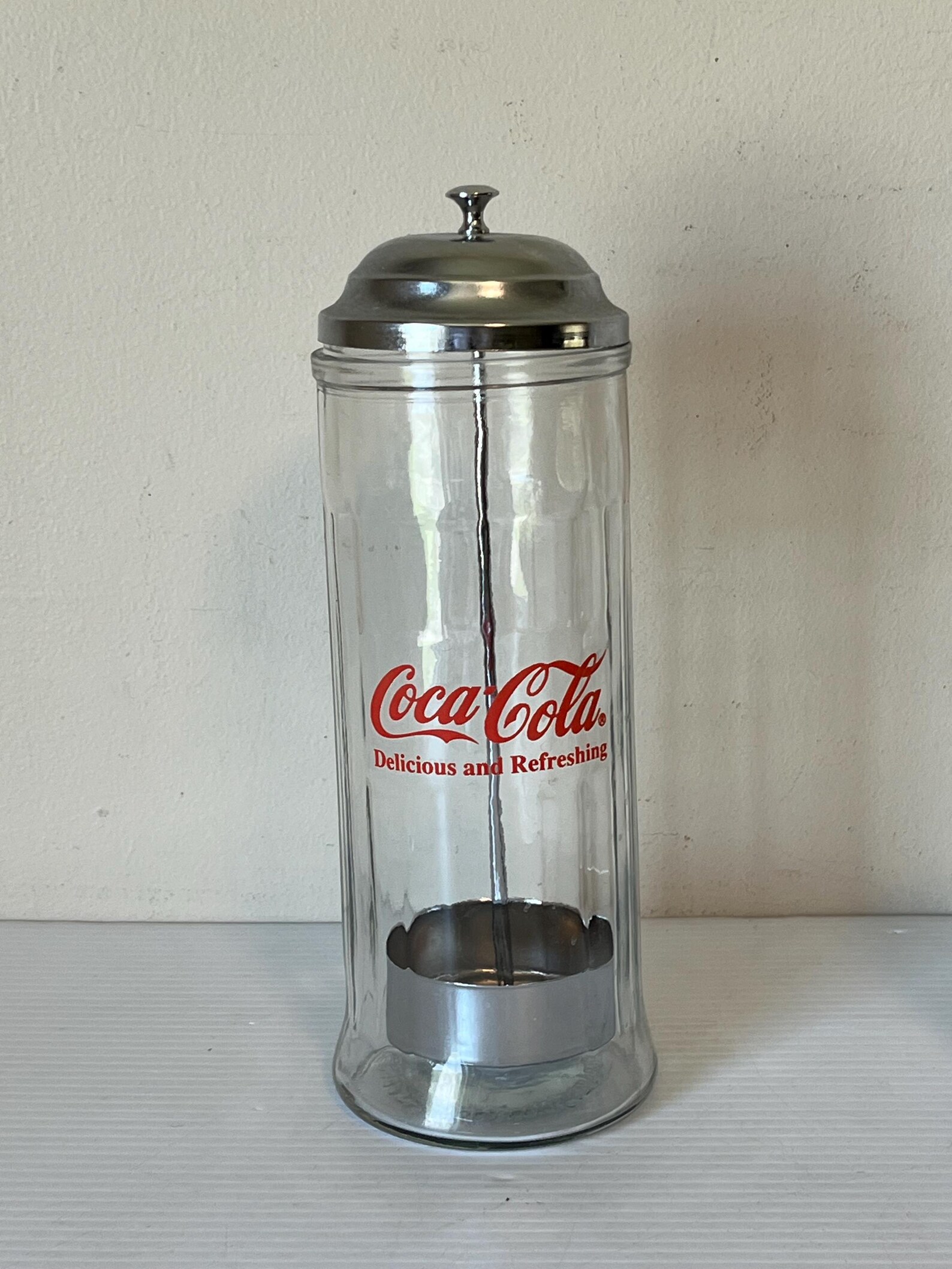 Vintage Coca-cola Straw Dispenser, Retro Diner Decor - Etsy