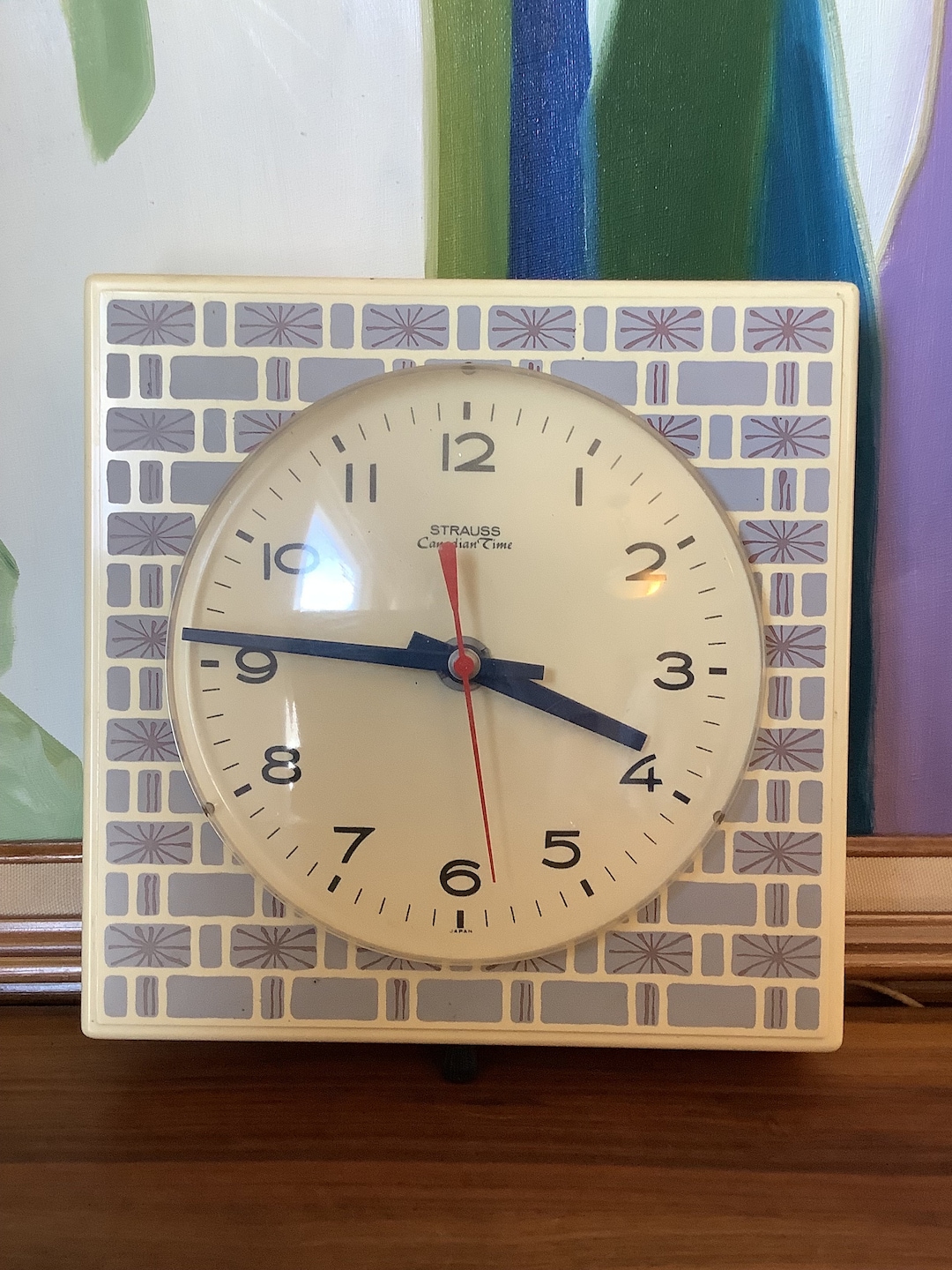 Vintage Plastic Clock - Etsy