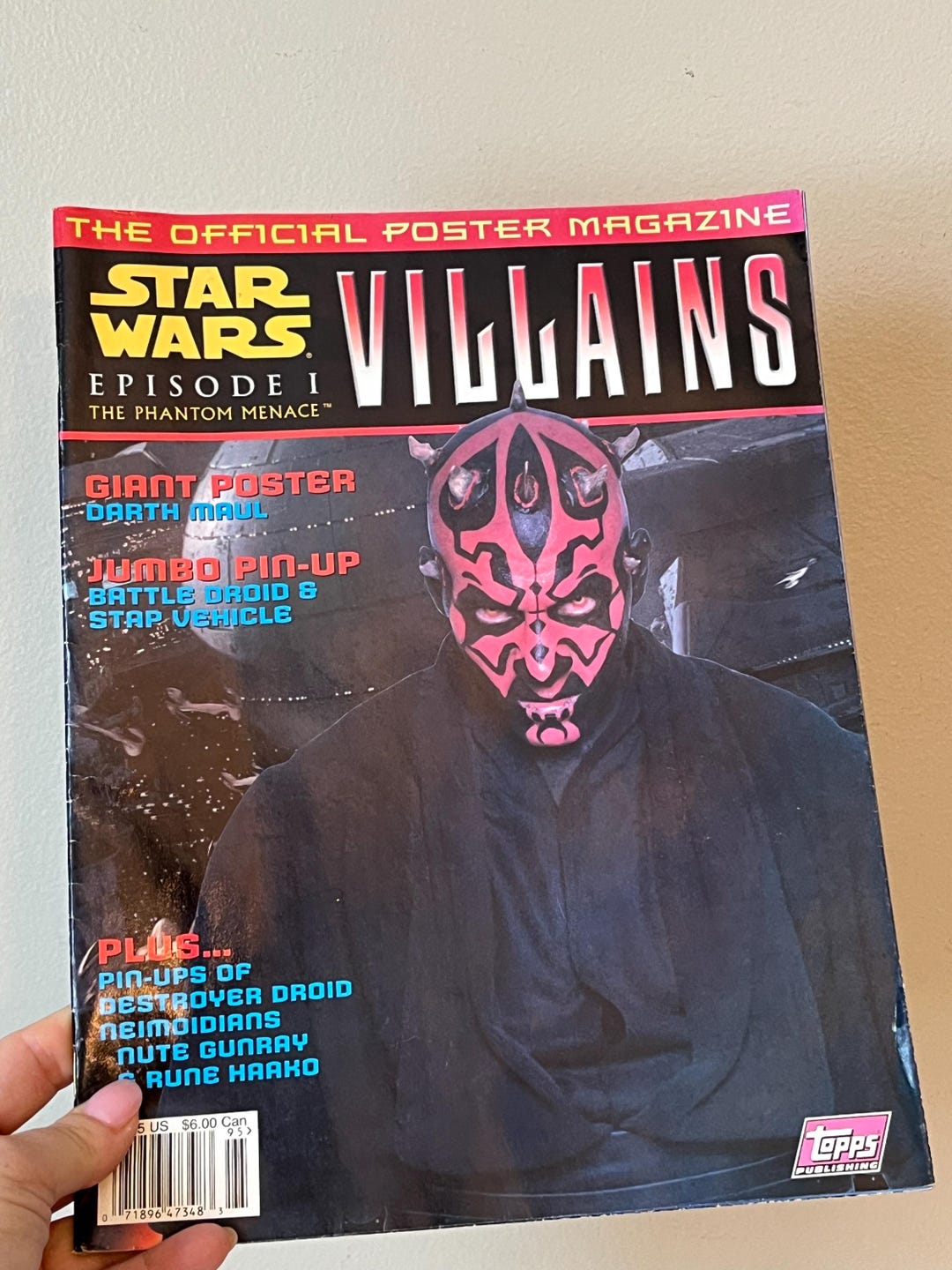 Star Wars Episode I Phantom Menace Villains Poster Magazine, Official ...