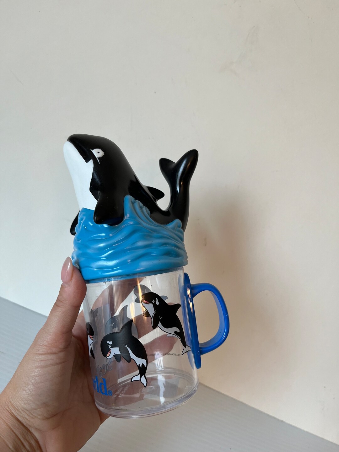 Seaworld Shamu Whale Tall Cup Souvenir, Plastic Cup, Memorabilia Gift ...