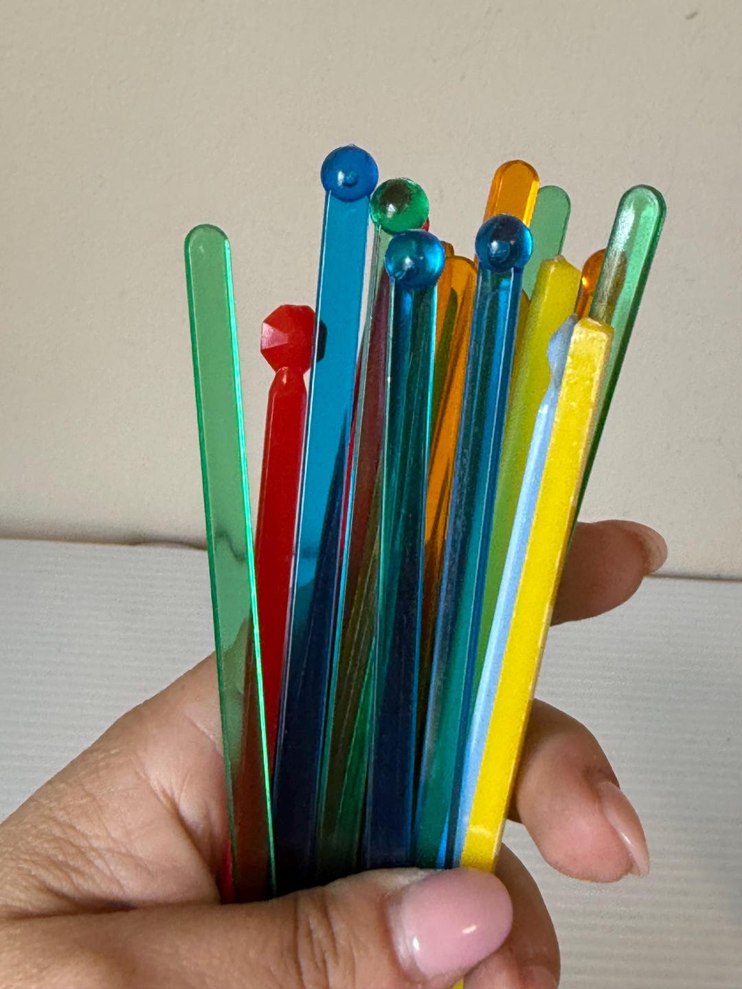 Vintage Plastic Stir Sticks, Retro Drink Stirrers, Barware Collectibles ...