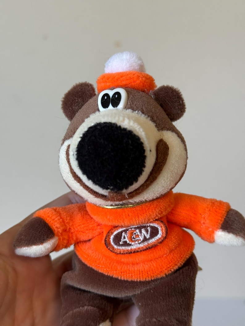 Vintage A&W Root Beer "rooty" Plush Bear, Mascot Toy - Etsy