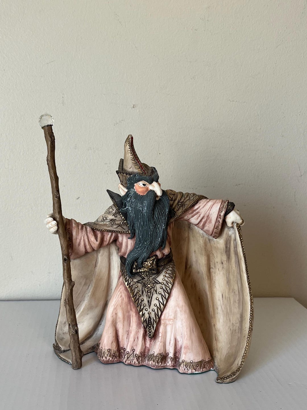 Vintage N'chakk Krystonia Figurine, Mythical Wizard Decor, Made in ...