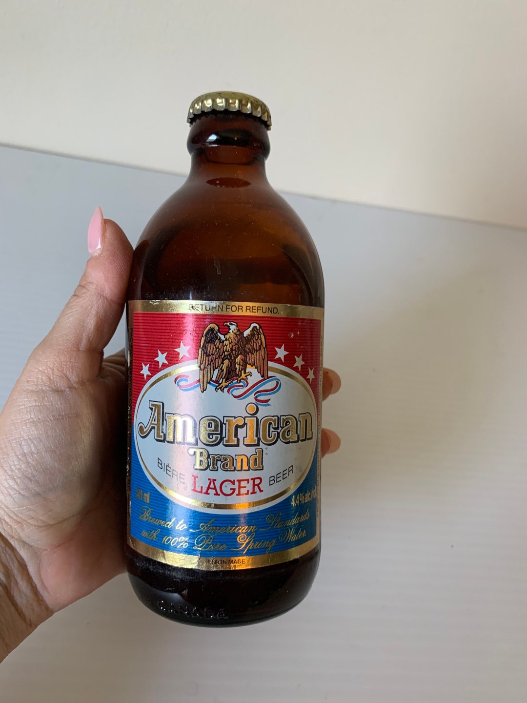 Classic Vintage American Old Style Beer: Authentic Sealed Stubby Brown ...