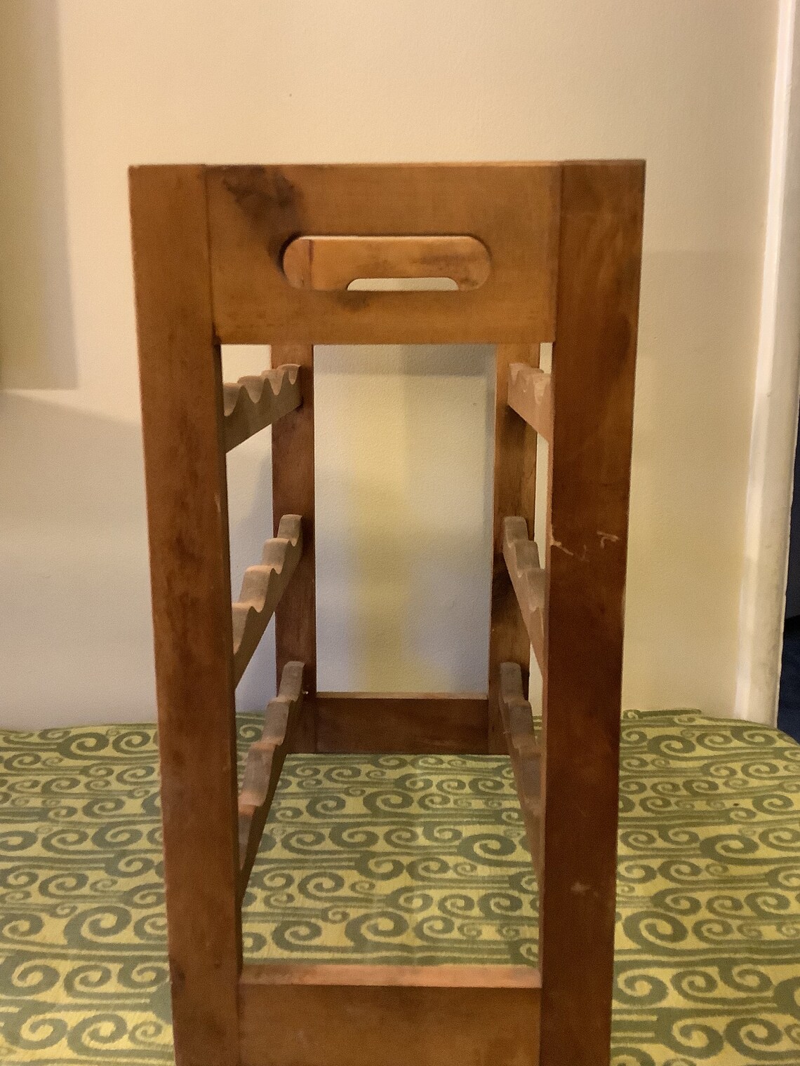 Vintage Wood Wine Rack, Mid Century, MCM Bar Decor - Etsy