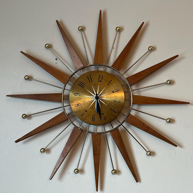 Starburst Clock - Etsy