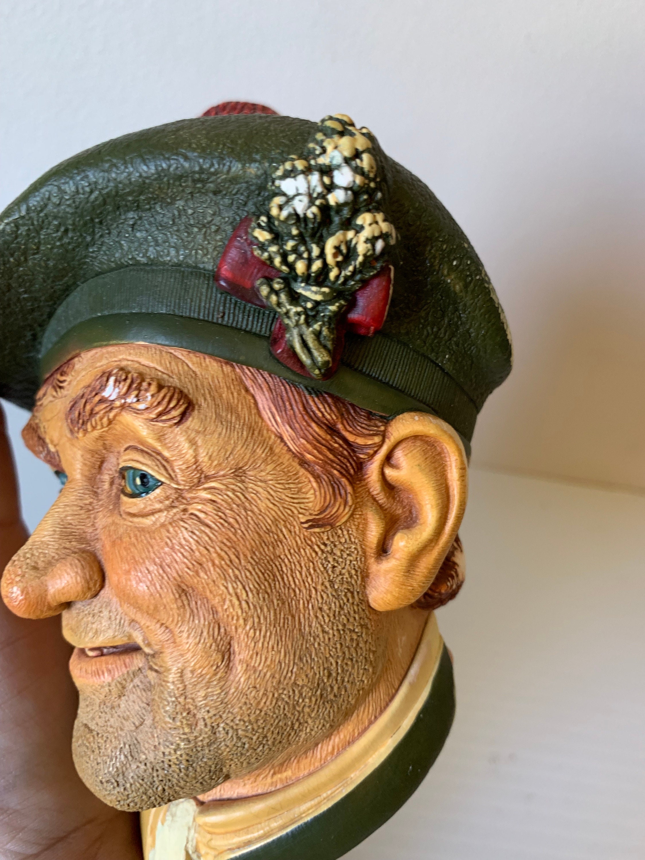 Iconic Mid Century Bosson's Wall Sculpture: Jock 1969 Chalkware Wall ...