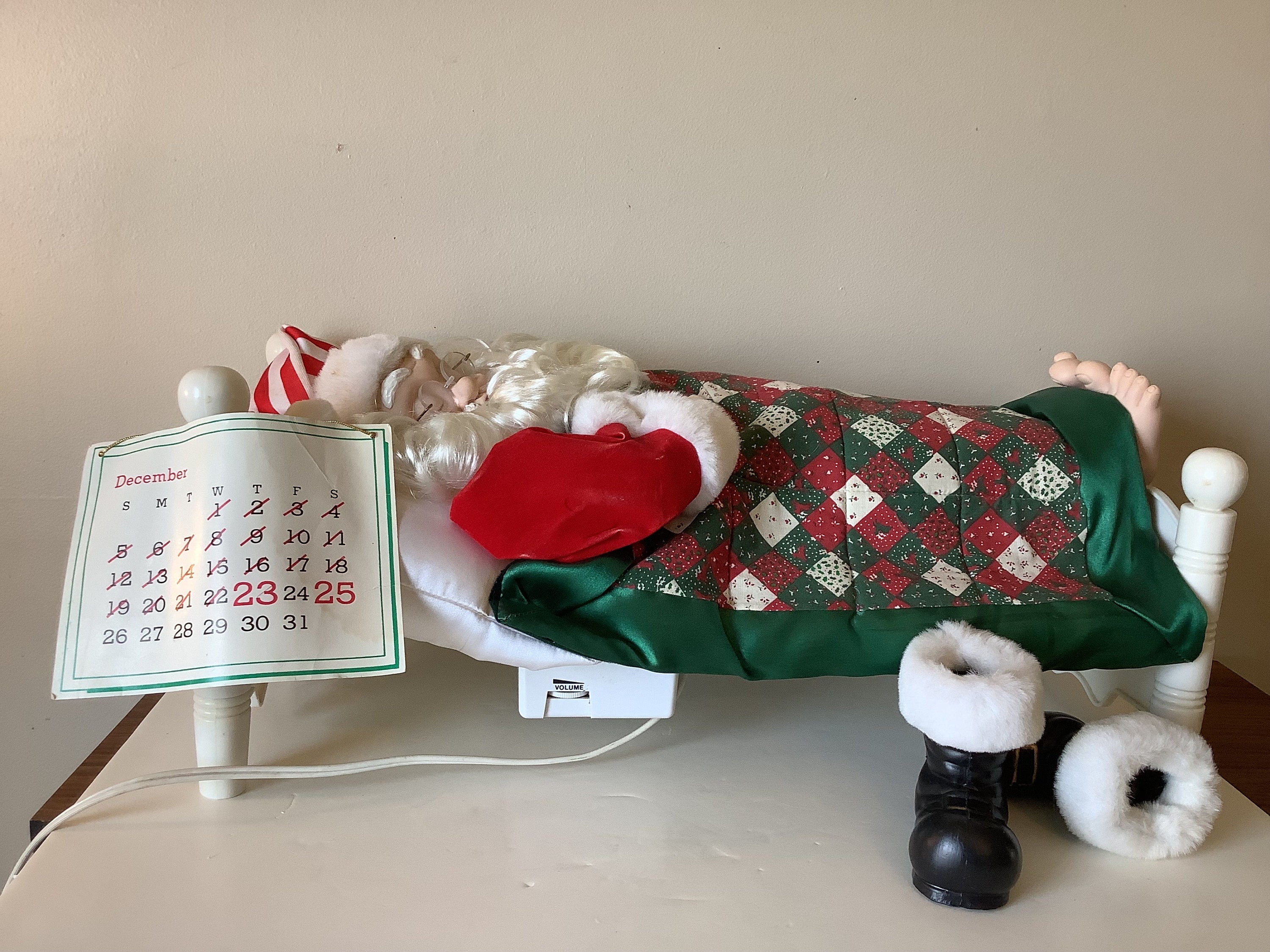1992 Vintage Telco Motion-ettes Sleeping Santa: an Animated Whistling ...
