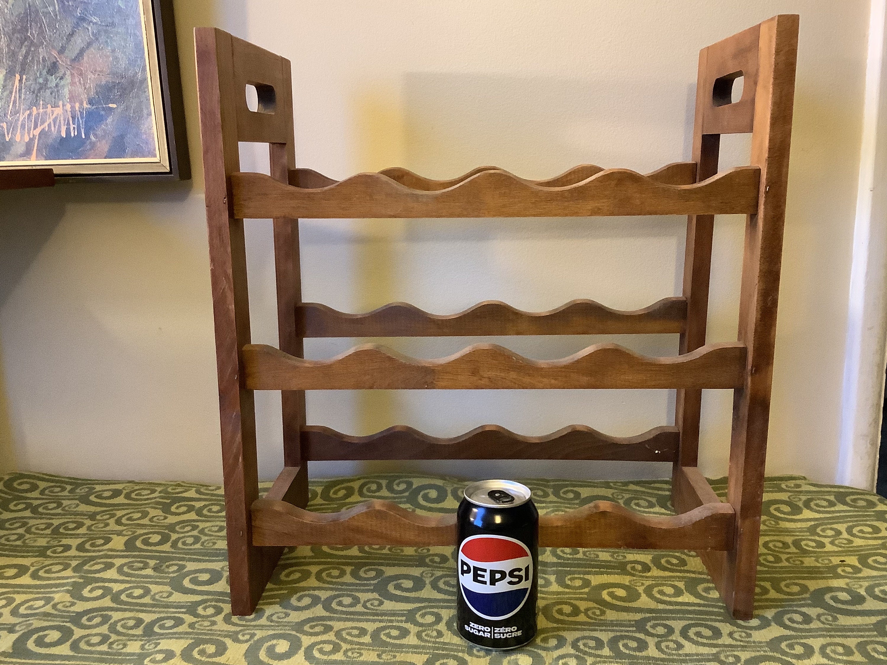 Vintage Wood Wine Rack, Mid Century, MCM Bar Decor - Etsy